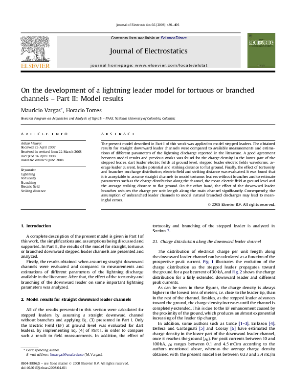 (PDF) Modeling of the Stepping Process of Negative Lightning Stepped ...