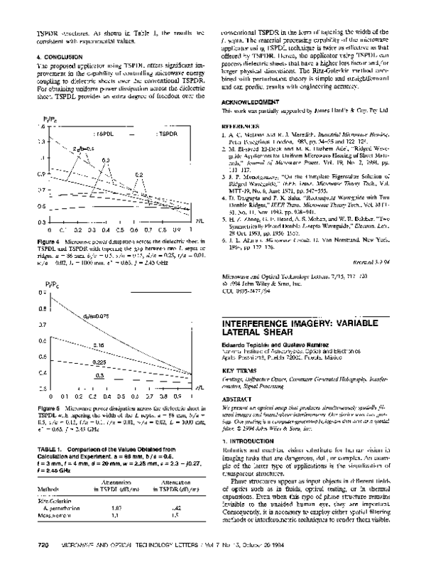 (PDF) Interference imagery: Variable lateral shear