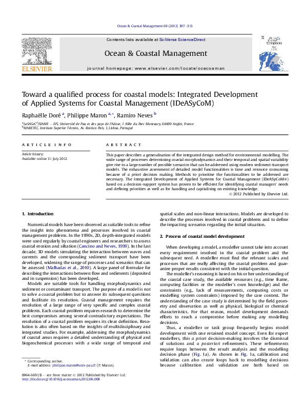 (PDF) Toward a qualified process for coastal models: Integrated ...