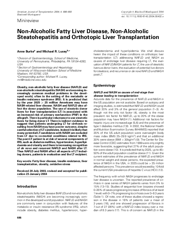 (PDF) Nonalcoholic fatty liver disease/nonalcoholic steatohepatitis: histological diagnostic ...