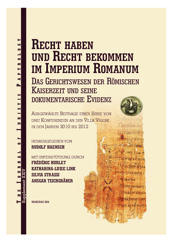 (PDF) Les origines de la juridiction impériale : Imperator Caesar ...