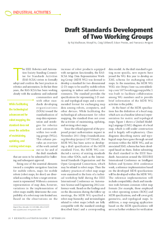 (PDF) Draft Standards Development of Two Working Groups [Industrial ...