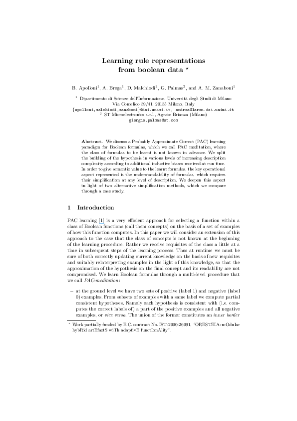 (PDF) Learning rule representations from data