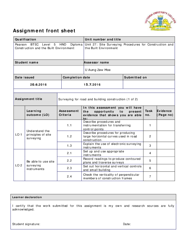 (PDF) Assignment front sheet | Thel Thel - Academia.edu