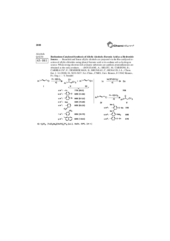 (PDF) ChemInform Abstract: Ruthenium-Catalyzed Synthesis of Enaminones (PDF) ChemInform Abstract: Ruthenium-Catalyzed Synthesis of Enaminones