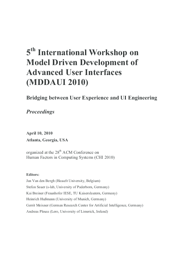 (PDF) Model-based usability evaluation and analysis of interactive techniques