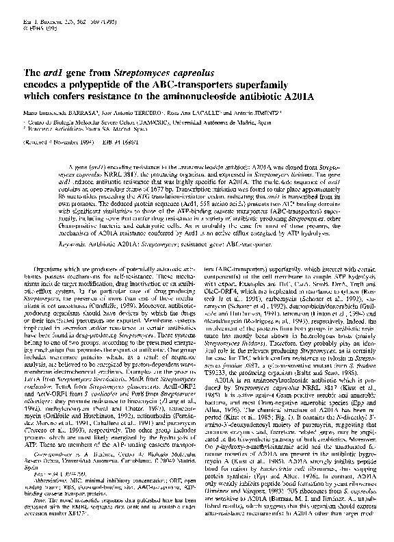 (PDF) Characterization of the acc operon from the nopaline-type Ti ...
