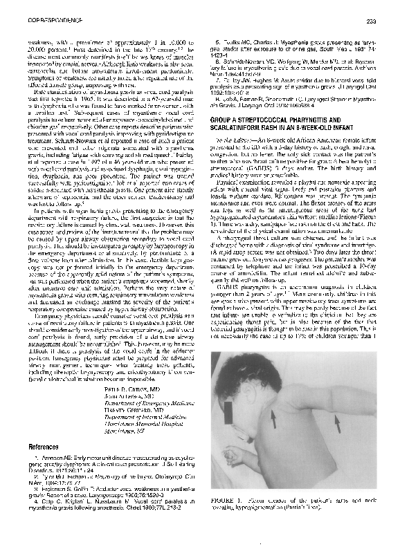 (PDF) Group a streptococcal pharyngitis and scarlatiniform rash in an 8 ...