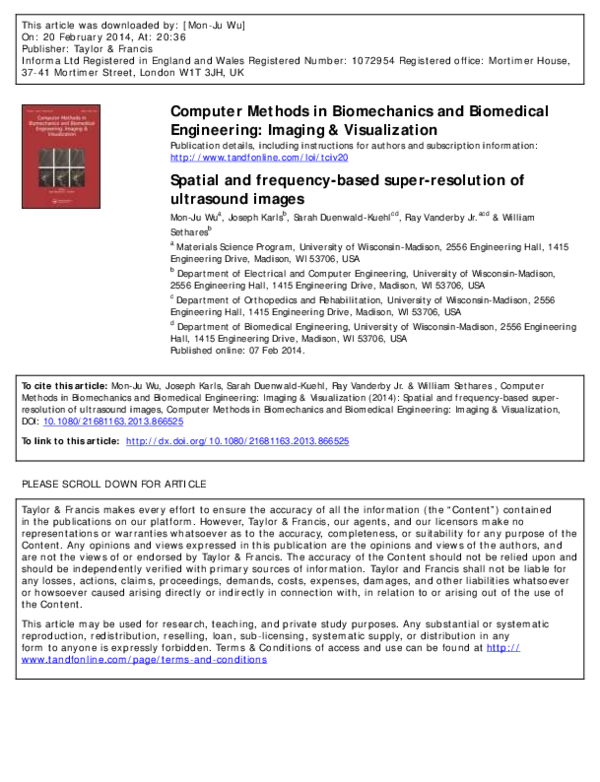 Spatial and frequency-based super-resolution of ultrasound images