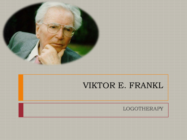 (PDF) VIKTOR E. FRANKL LOGOTHERAPY