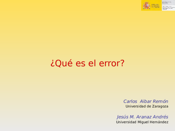 (PPT) Que es el error