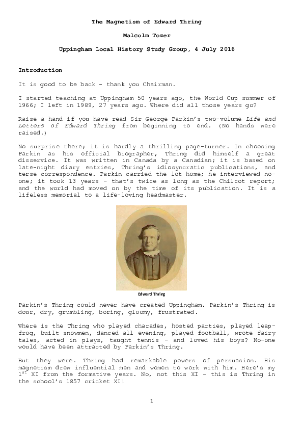 (PDF) The Magnetism of Edward Thring