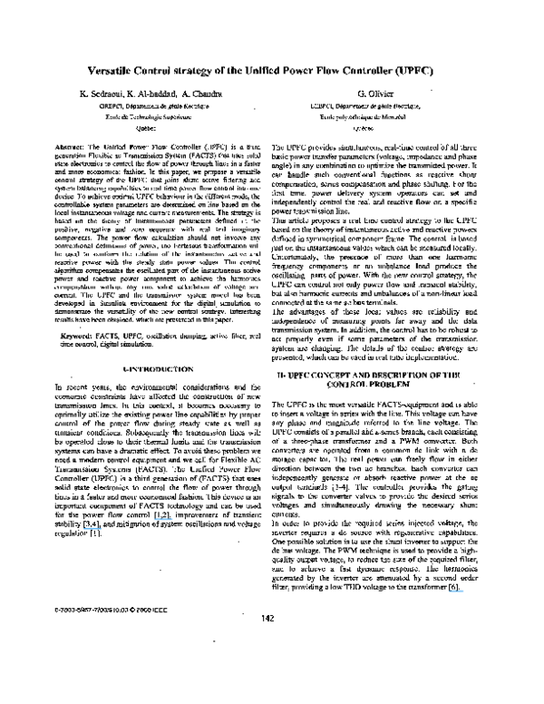 Pdf Application Of The Direct Lyapunov Method For Robust Finite Time Power Flow Control With A