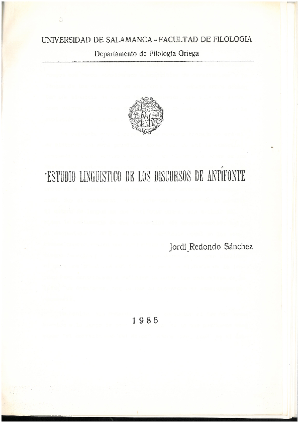 (PDF) Estudio lingüístico de los discursos de Antifonte