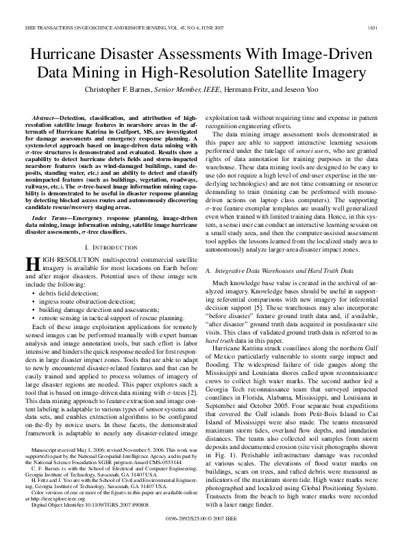 (PDF) Hurricane disaster assessments with image-driven data mining in ...