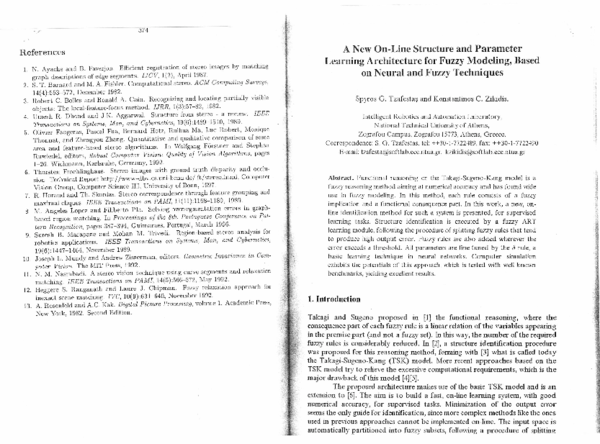 Pdf A New On Line Structure And Parameter Learning Architecture For Fuzzy Modeling Based On