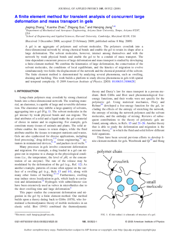 Pdf A Finite Element Method For Transient Analysis Of Concurrent