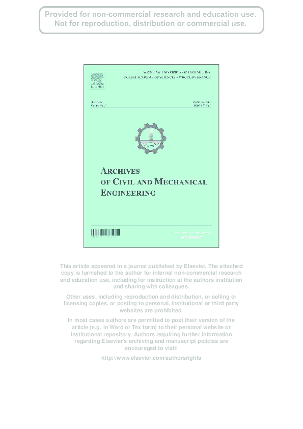 Pdf Bending Of Shear Deformable Plates Resting On Winkler Foundations