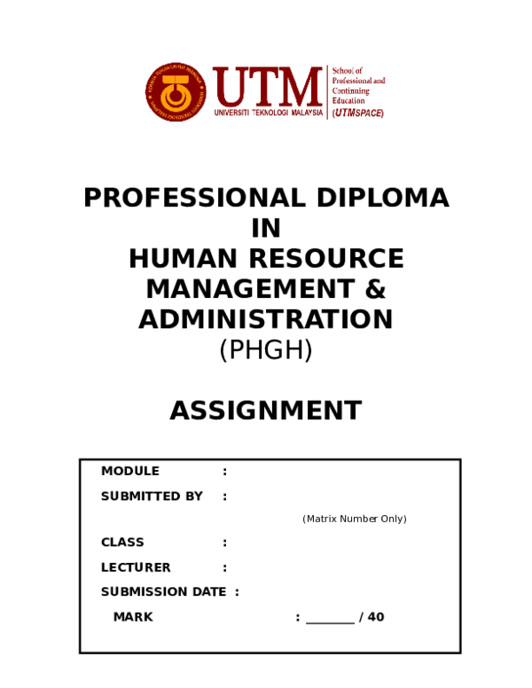 (DOC) PHGH - Assignment Cover (BI) | Yoi Yoi - Academia.edu