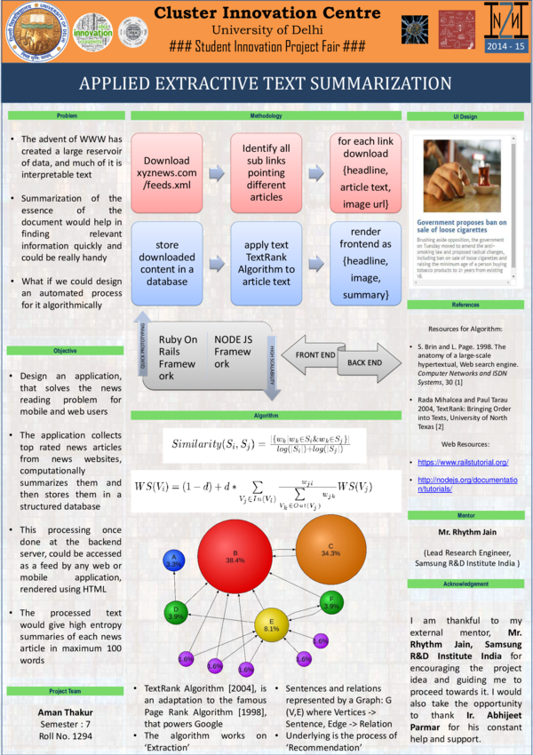 (PDF) Extractive Text Sumarization with TextRank Algorithm