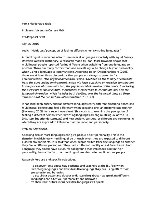 (DOC) Pre-proposal draft