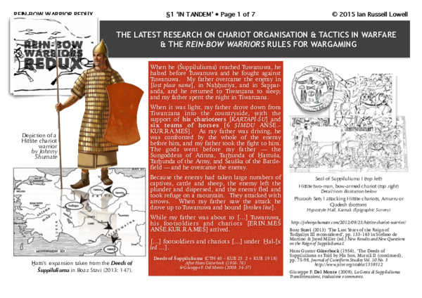 (PDF) REIN-BOW WARRIOR REDUX §1 'IN TANDEM'