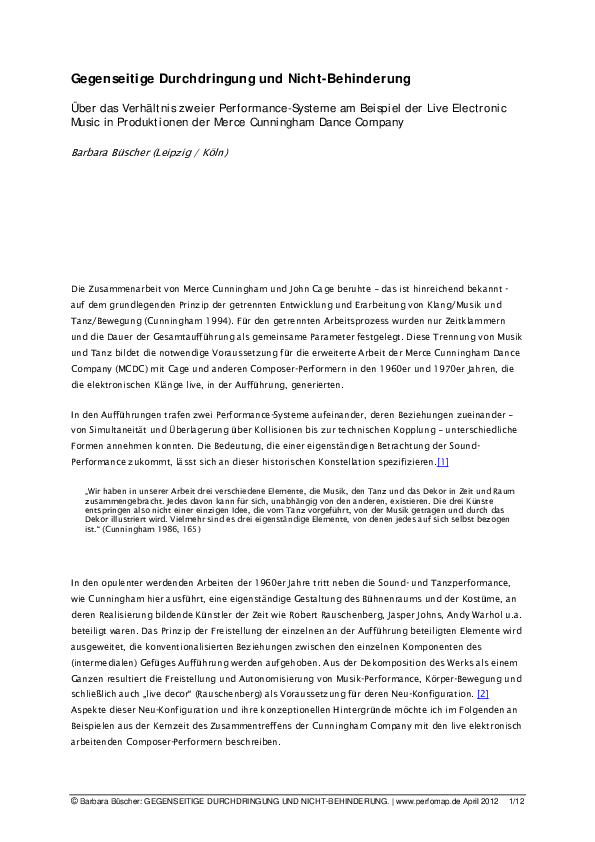 Gegenseitige Durchdringung und Nicht-Behinderung Über das Verhältnis ...