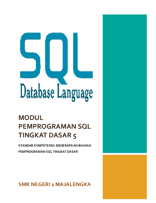 (PDF) Modul 5 (klausa where SELECT from(kondisi like, order by, and_or, oper in, between...and ...