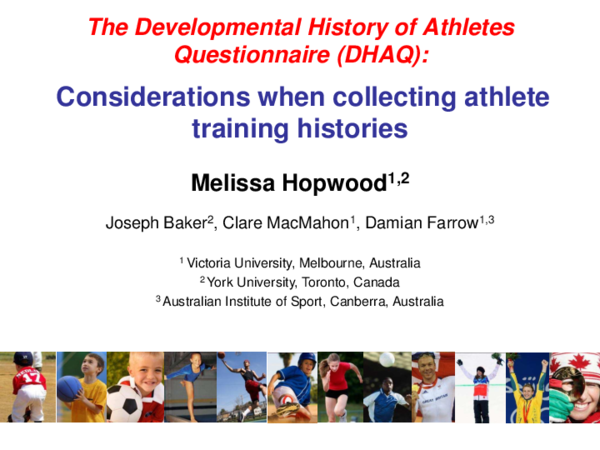 (PDF) The Developmental History of Athletes Questionnaire (DHAQ ...