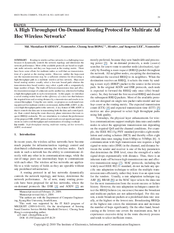 (PDF) A High Throughput Medium Access Control Implementation Based on IEEE 802.11e Standard