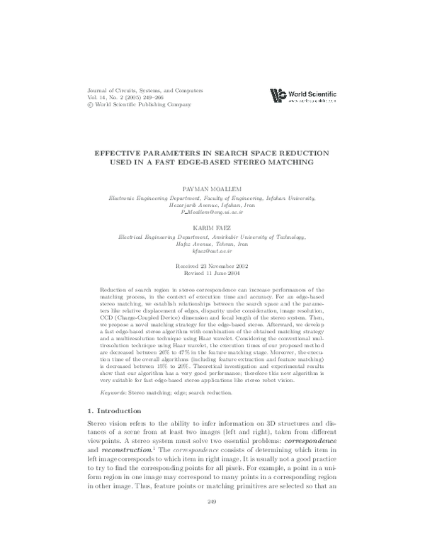 (PDF) Effective Parameters in Search Space Reduction Used in a Fast Edge-Based Stereo Matching ...