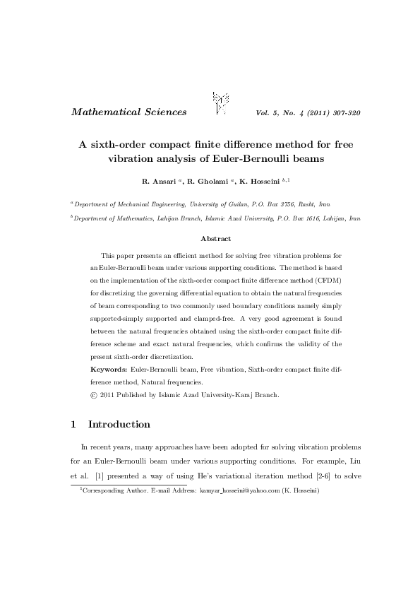 Pdf A Sixth Order Compact Finite Difference Method For Non Classical