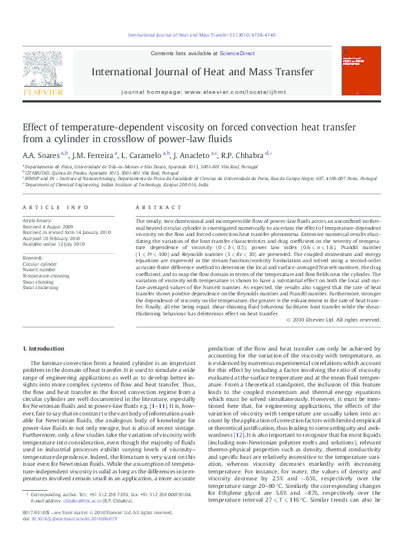 (PDF) EFFECT OF TEMPERATURE-DEPENDENT VISCOSITY ON FREE CONVECTION OVER CYLINDERS OF ELLIPTIC ...