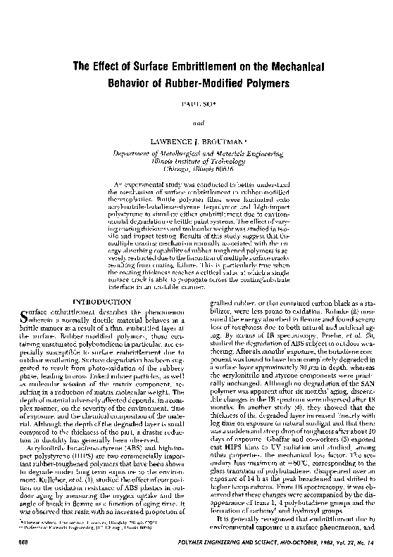 (PDF) The effect of surface embrittlement on the mechanical behavior of ...