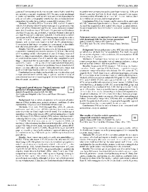 (PDF) Results of the double switch operation for congenitally corrected ...