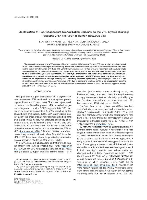 (PDF) Identification of two independent neutralization domains on the ...