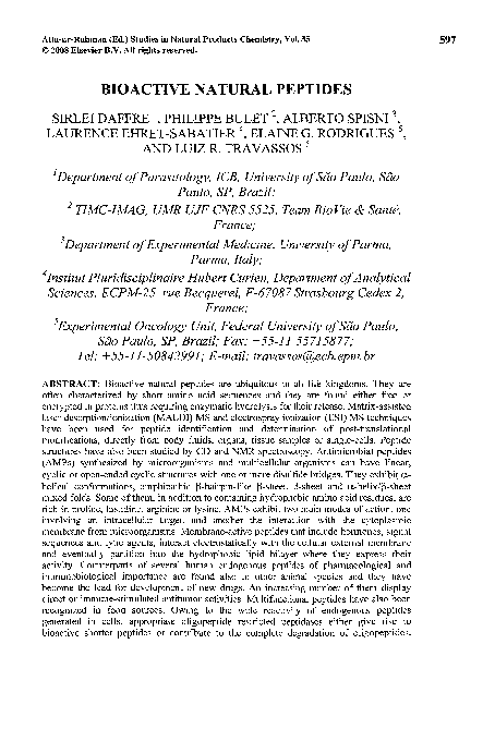 (PDF) Bioactive natural peptides