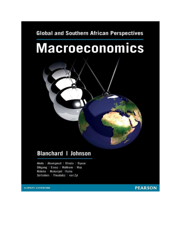(PDF) Macroeconomics: Global and Southern African Perspectives