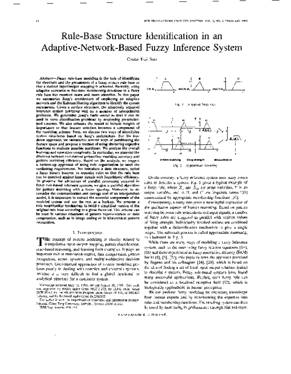 (PDF) Rule-base structure identification in an adaptive-network-based fuzzy inference system