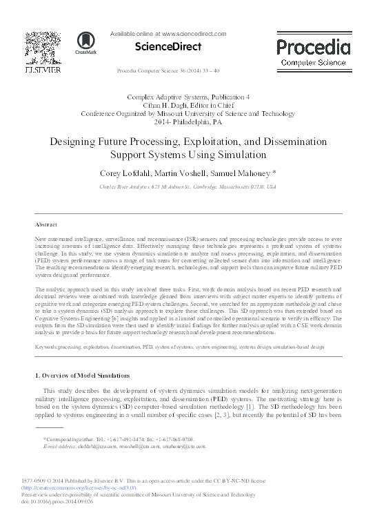 (PDF) Designing Future Processing, Exploitation, and Dissemination ...