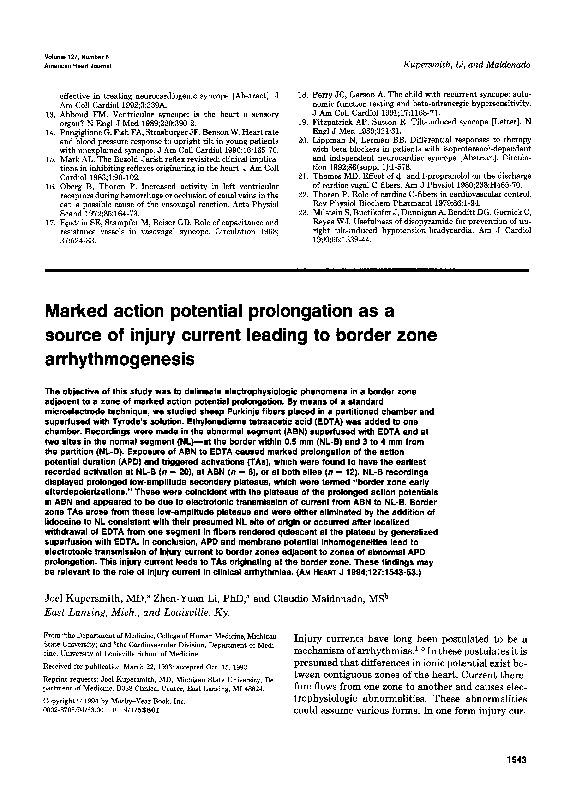 (PDF) Marked action potential prolongation as a source of injury ...