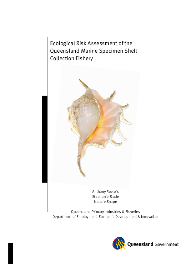 (PDF) Ecological Risk Assessment of the Queensland Marine Specimen ...