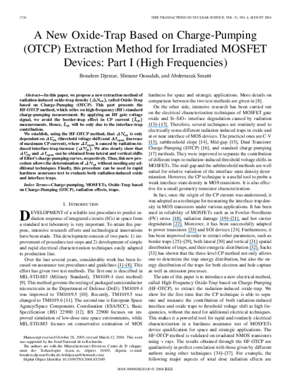 (PDF) Oxide-trap based on charge pumping (OTCP) extraction method for ...