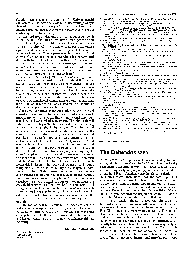 (PDF) The debendox saga