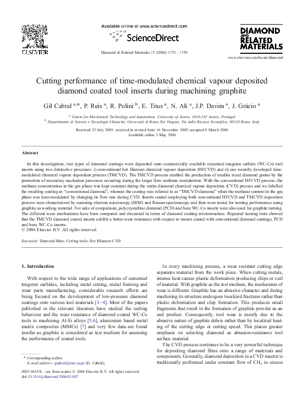 (PDF) Cutting performance of time-modulated chemical vapour deposited ...