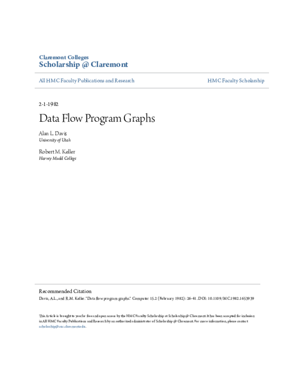 (PDF) Data Flow Program Graphs