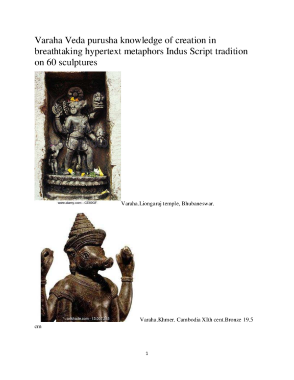 (PDF) Varaha Veda purusha knowledge of creation in breathtaking ...