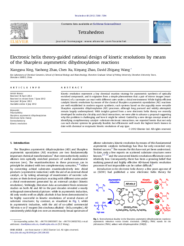(PDF) Electronic helix theory-guided rational design of kinetic ...