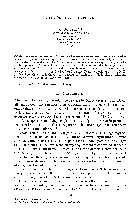 (PDF) Alfv n wave heating