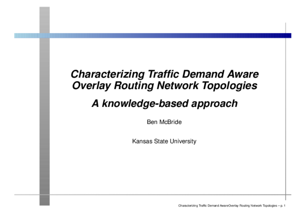(PDF) Characterizing Traffic Demand Aware Overlay Routing Network ...